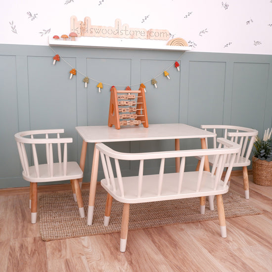 Wooden Kids Table, Kids Windsor Chair, and Kids Wi | KidsWoodStore ...